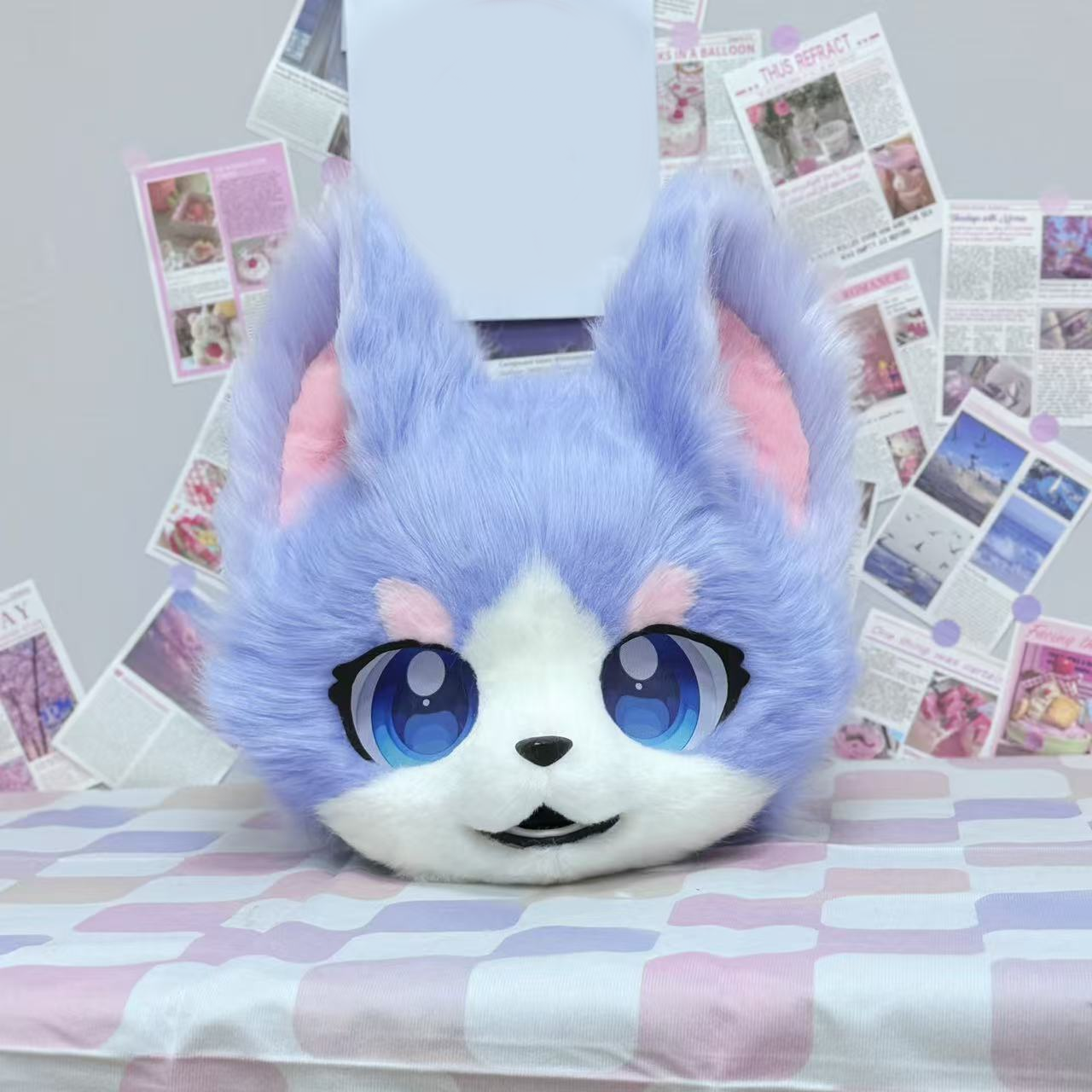 Cute Pink eyebrow Fursuit – Mofukitty Fursuit