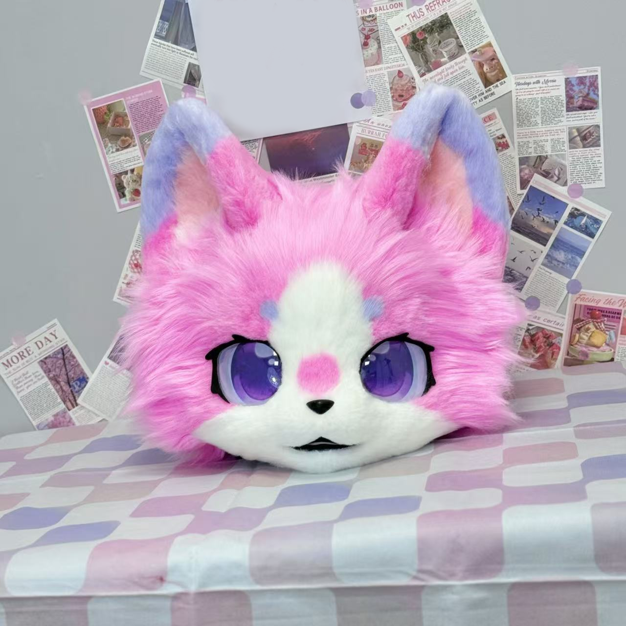 Pink cat Fursuit – Mofukitty Fursuit